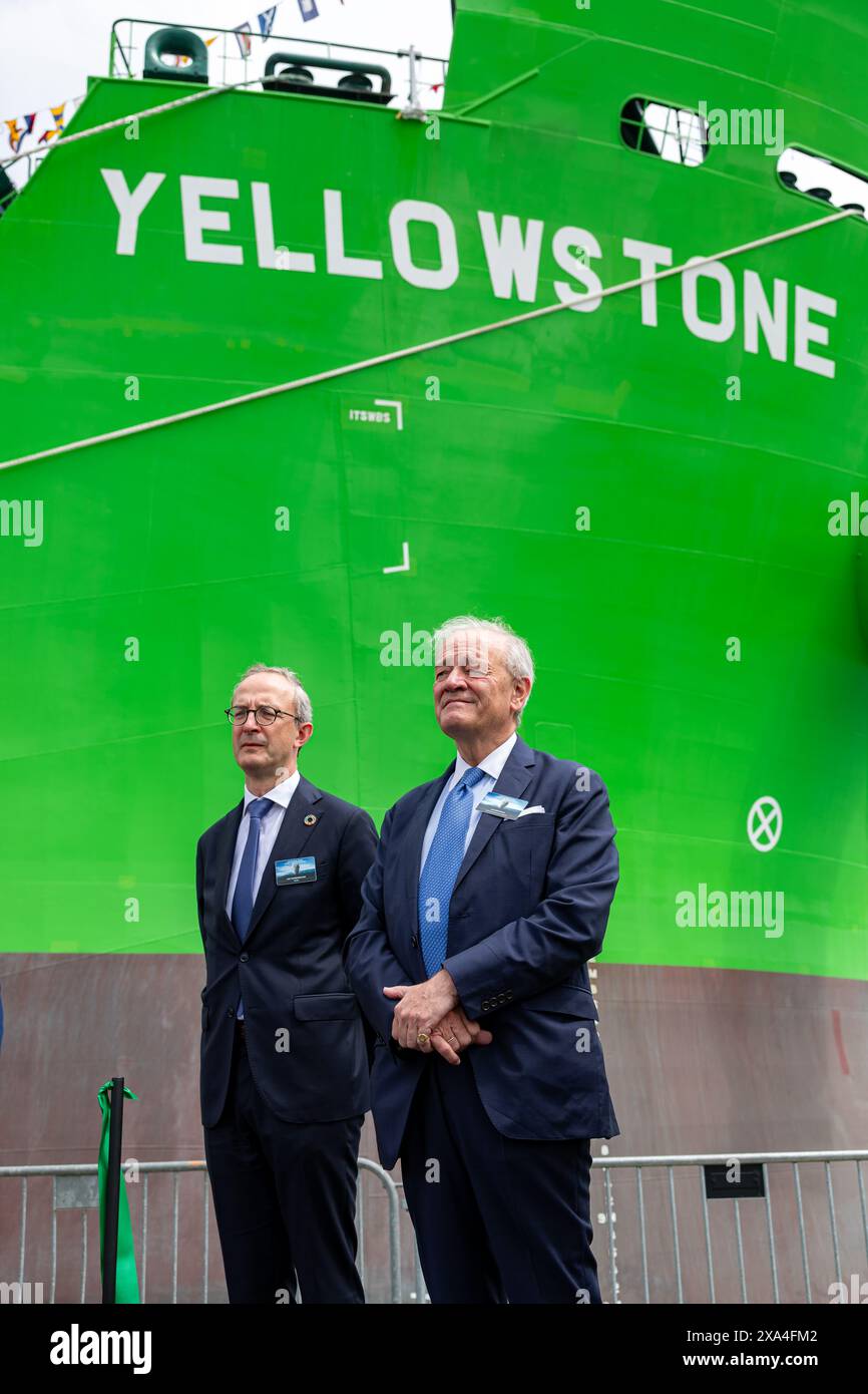 DEME Group CEO Luc Vandenbulcke and Ackermans & van Haaren Chairman ...