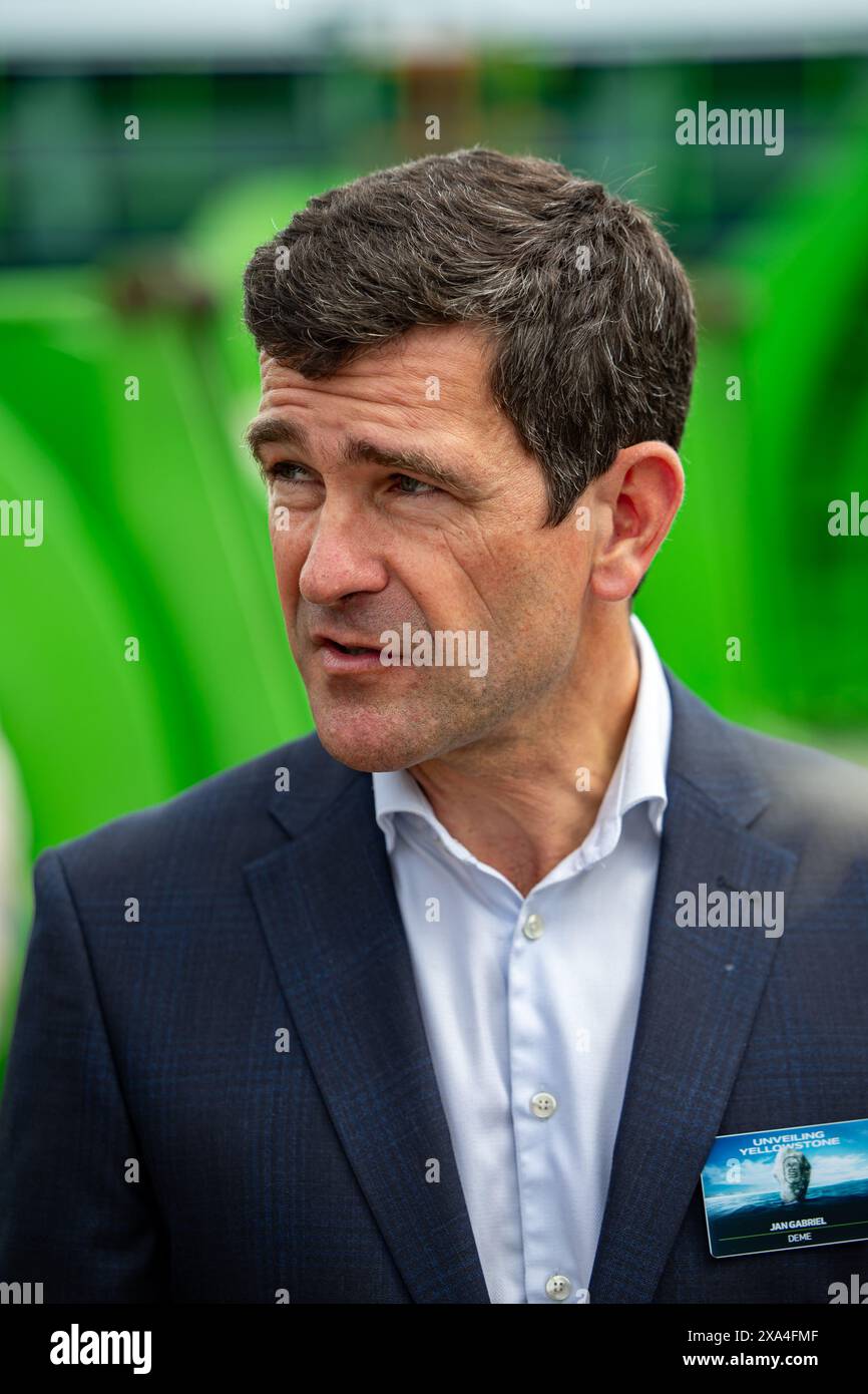 DEME Jan Gabriel pictured during the presentation of the 'Yellowstone ...