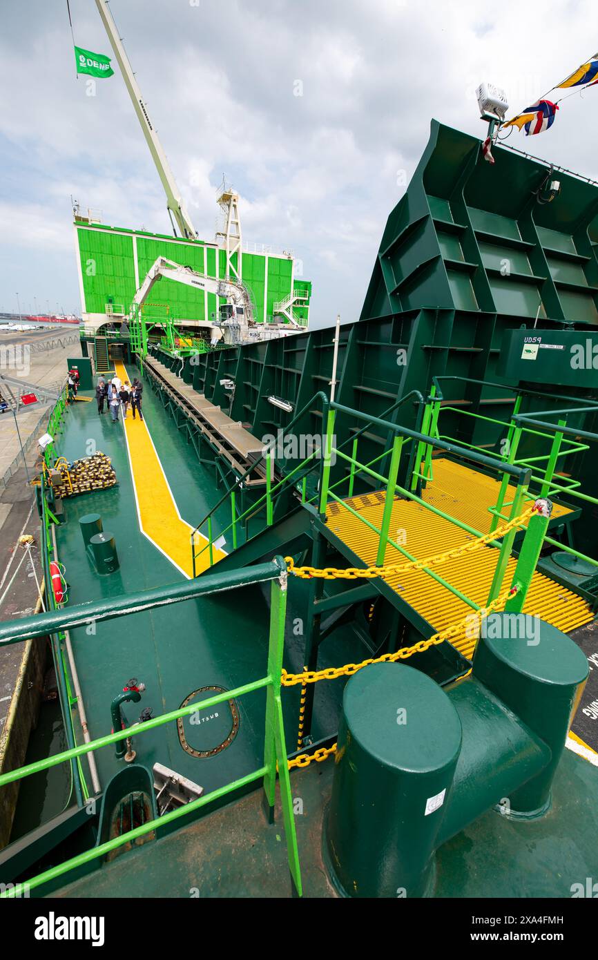 Zeebrugge, Belgium. 04th June, 2024. this picture shows the ...