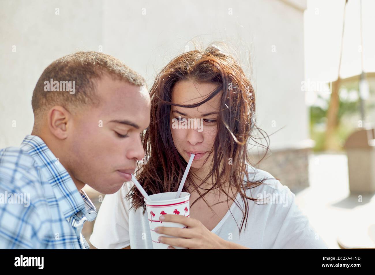 Clear bonding moment portrayed hi-res stock photography and images - Alamy