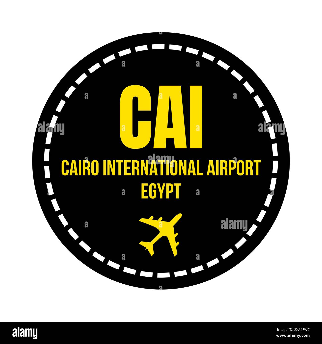 CAI Cairo international airport symbol icon Stock Photo - Alamy