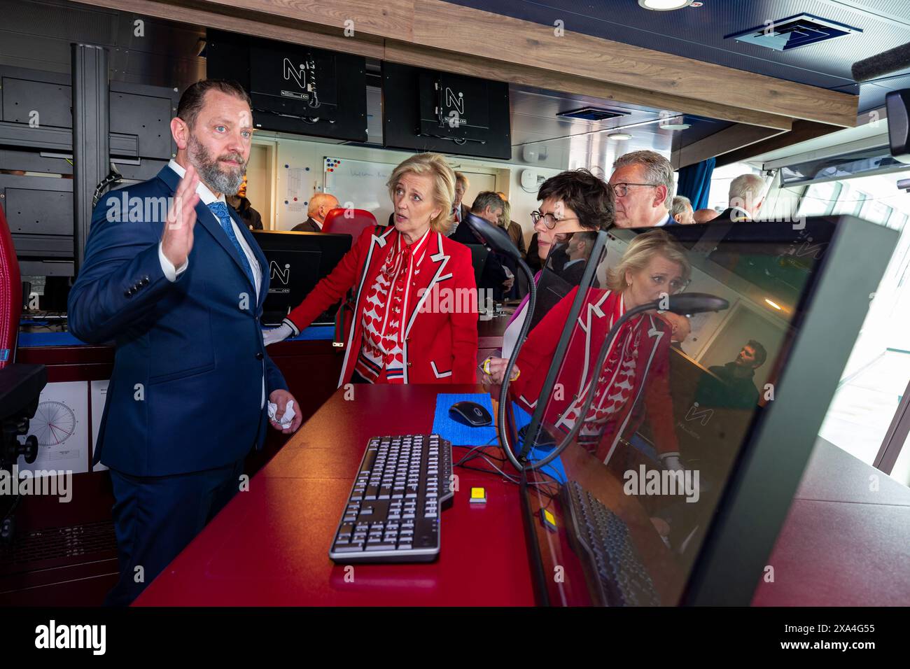 Princess Astrid of Belgium and Energy Minister Tinne Van der Straeten ...