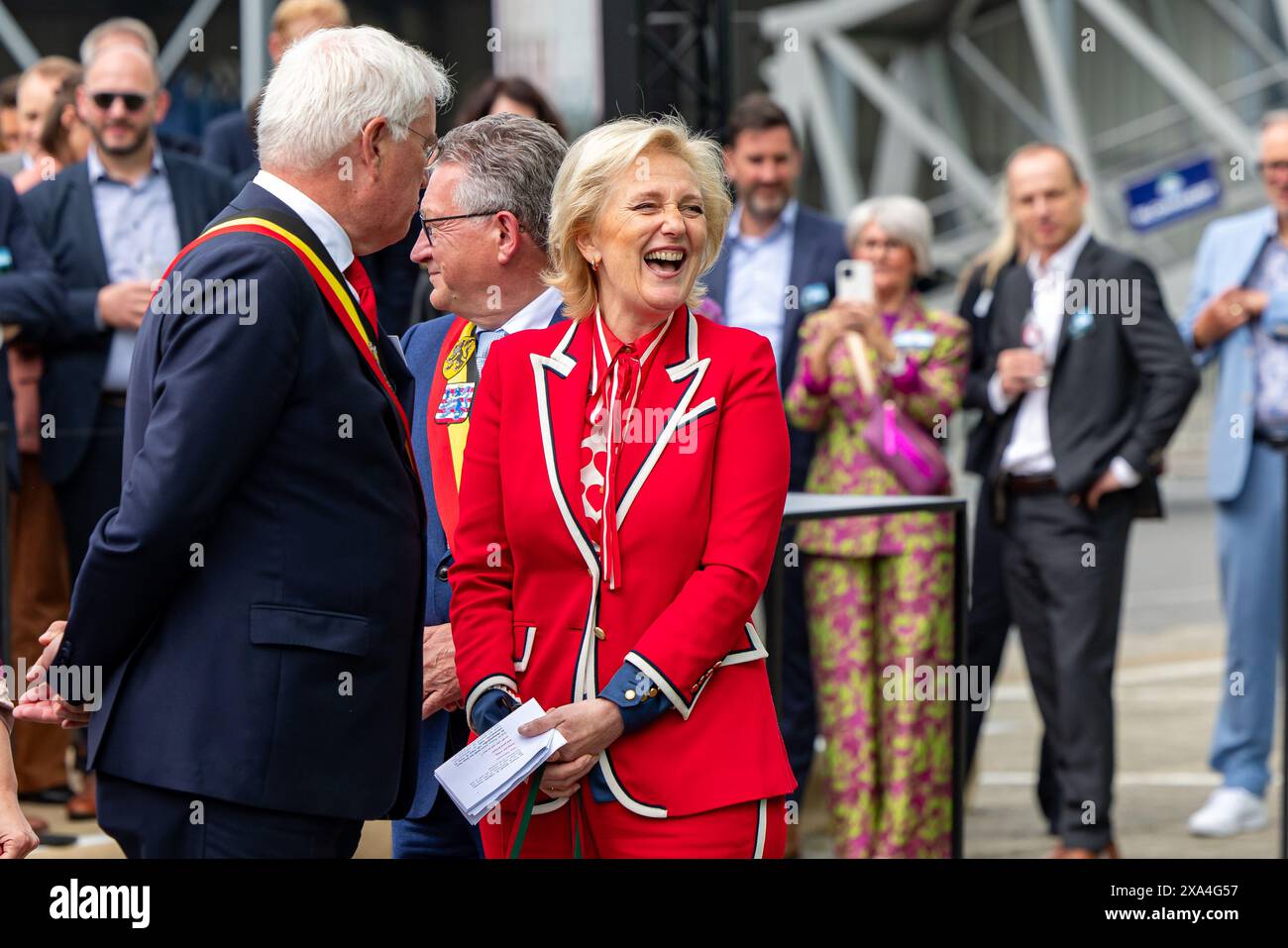West Flanders Province Governor Carl De Caluwe and Princess Astrid of ...