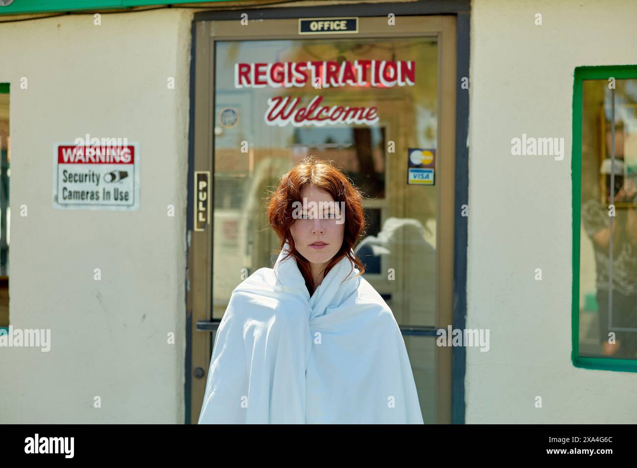 Welcome sign stands entrance hi-res stock photography and images - Alamy