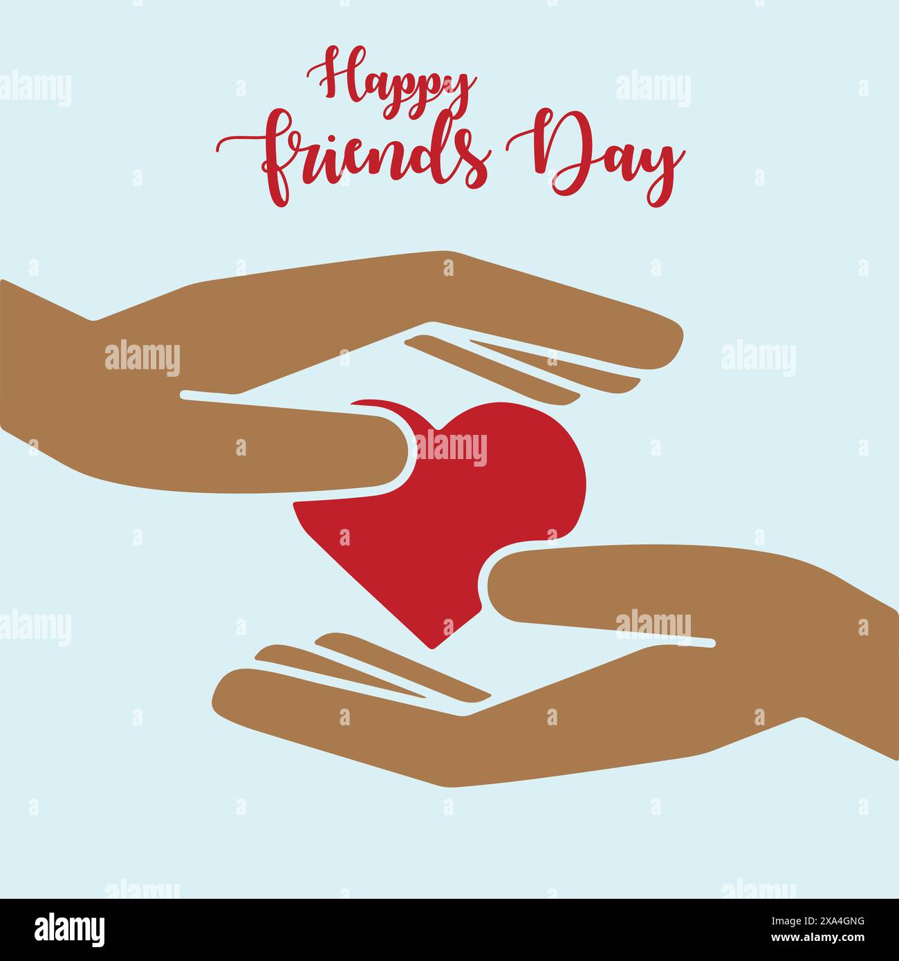 Happy Friendship day. Creative Friendship day post design for social ...
