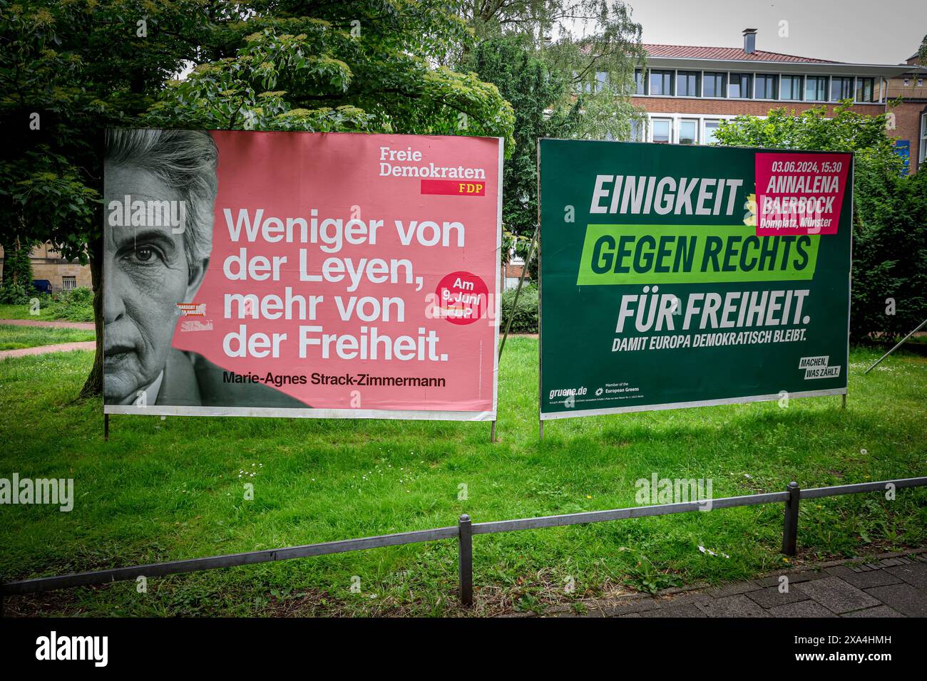 Wahlkampf - Europawahl 2024 Wahlplakat Partei Die Grünen Einigkeit ...