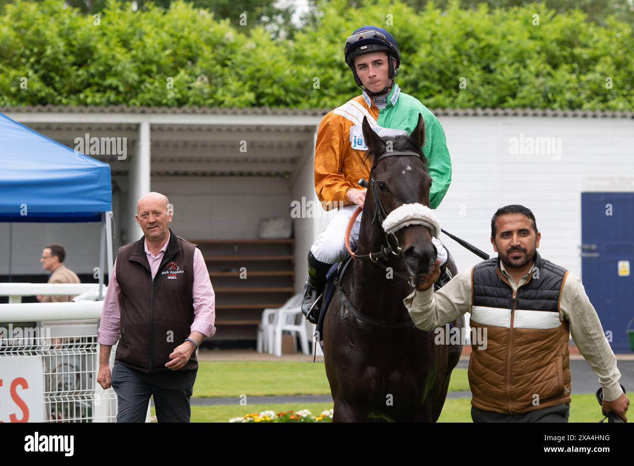 Windsor, UK. 3rd June, 2024. Horse Noisy Music (No 12) ridden by jockey ...