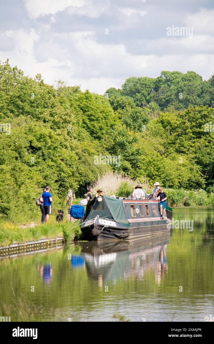 The Droitwich Barge Canal near Hawford, Worcestershire, England, UK ...