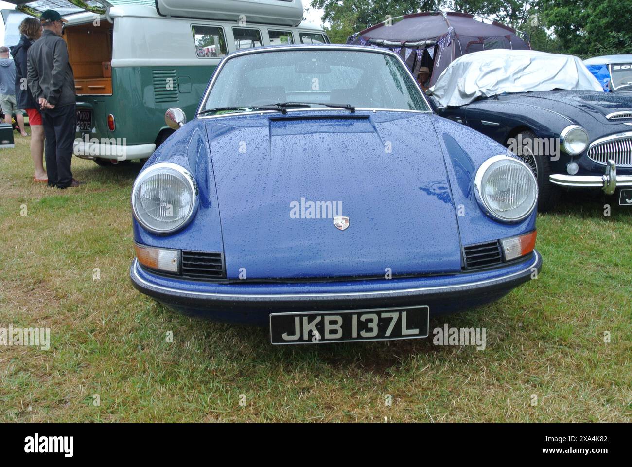 A 1973 Porsche 911 T parked on display at the 48th Historic Vehicle ...
