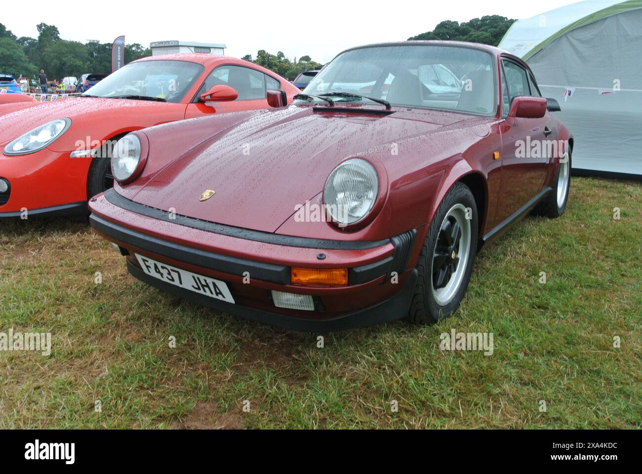 A 1989 Porsche Carrera parked on display at the 48th Historic Vehicle ...