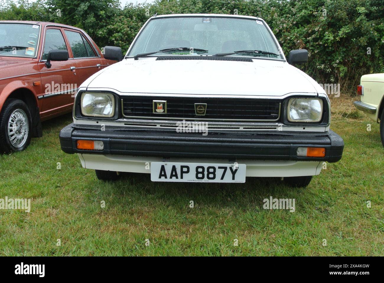 A 1983 Triumph Acclaim HLS parked on display at the 48th Historic ...