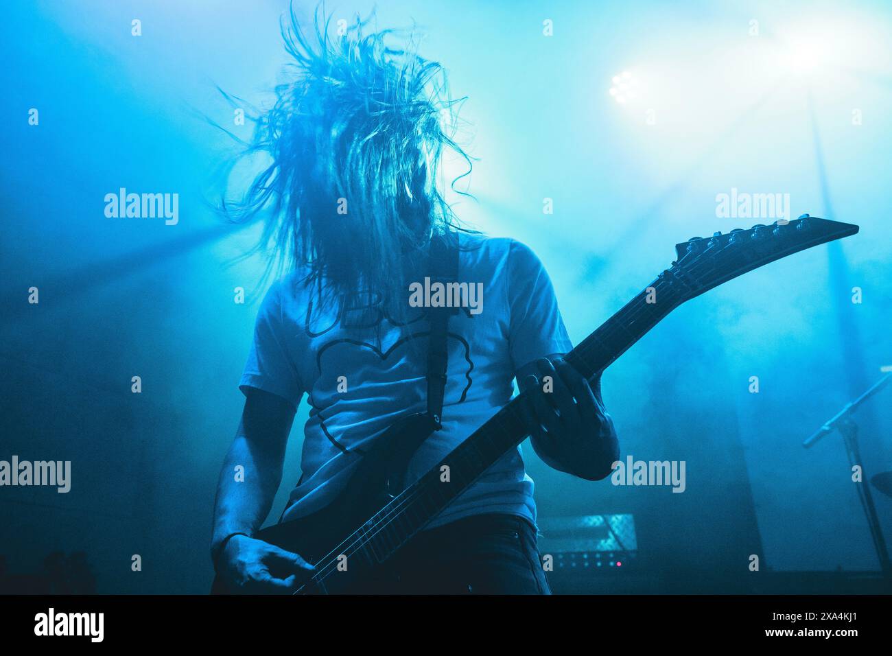 Tilburg, Netherlands. 18th, April 2024. The Dutch metal band Throwing ...