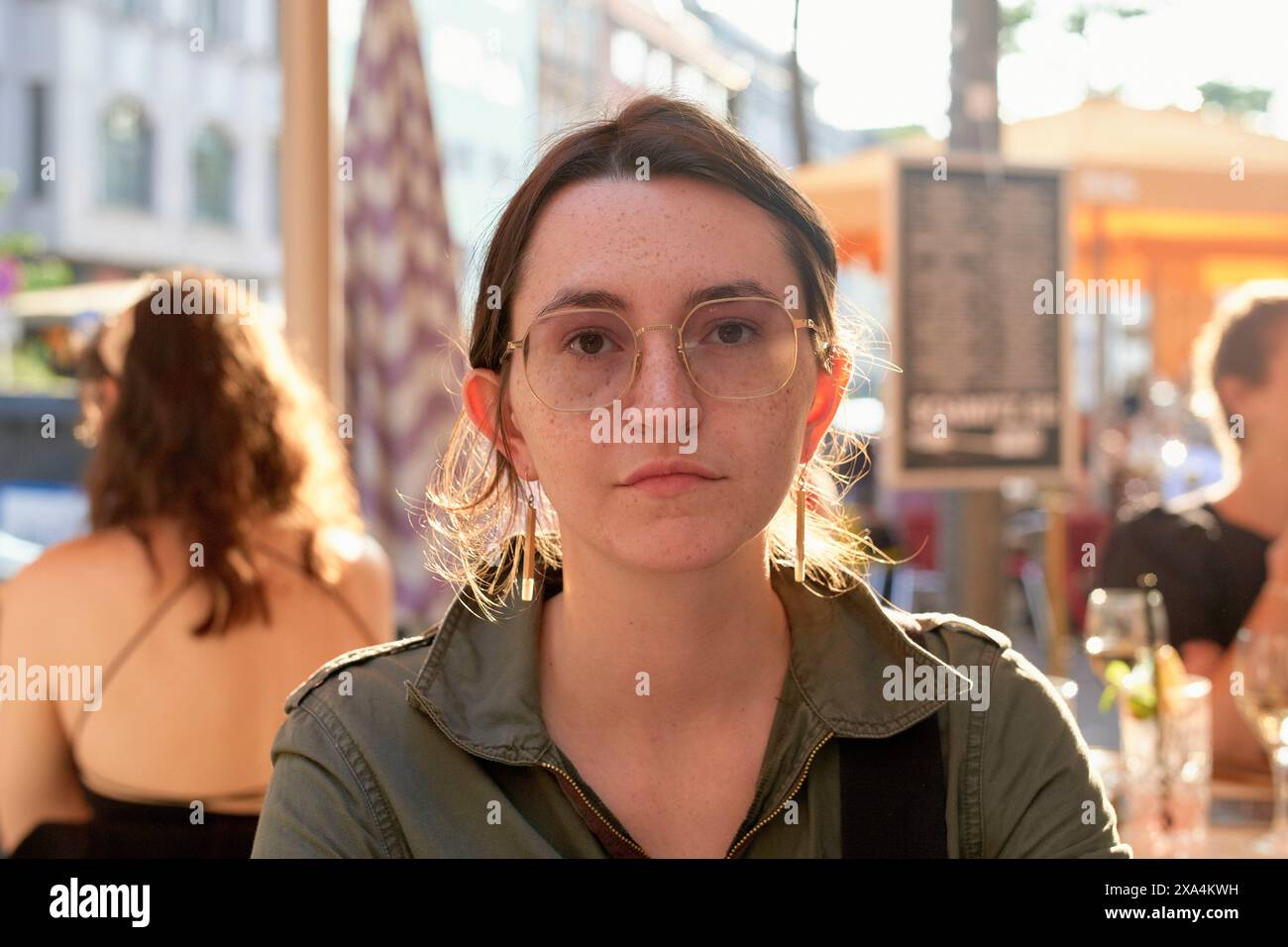 Blurred people urban street life visible background hi-res stock ...