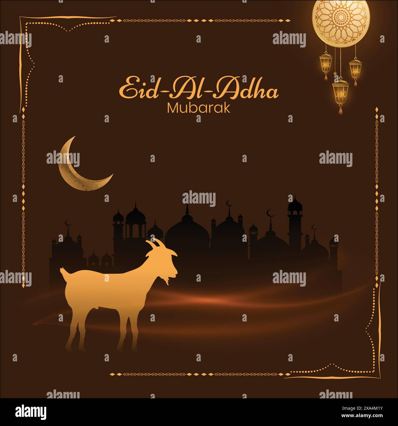 Eid mubarak decorations Stock Vector Images - Alamy