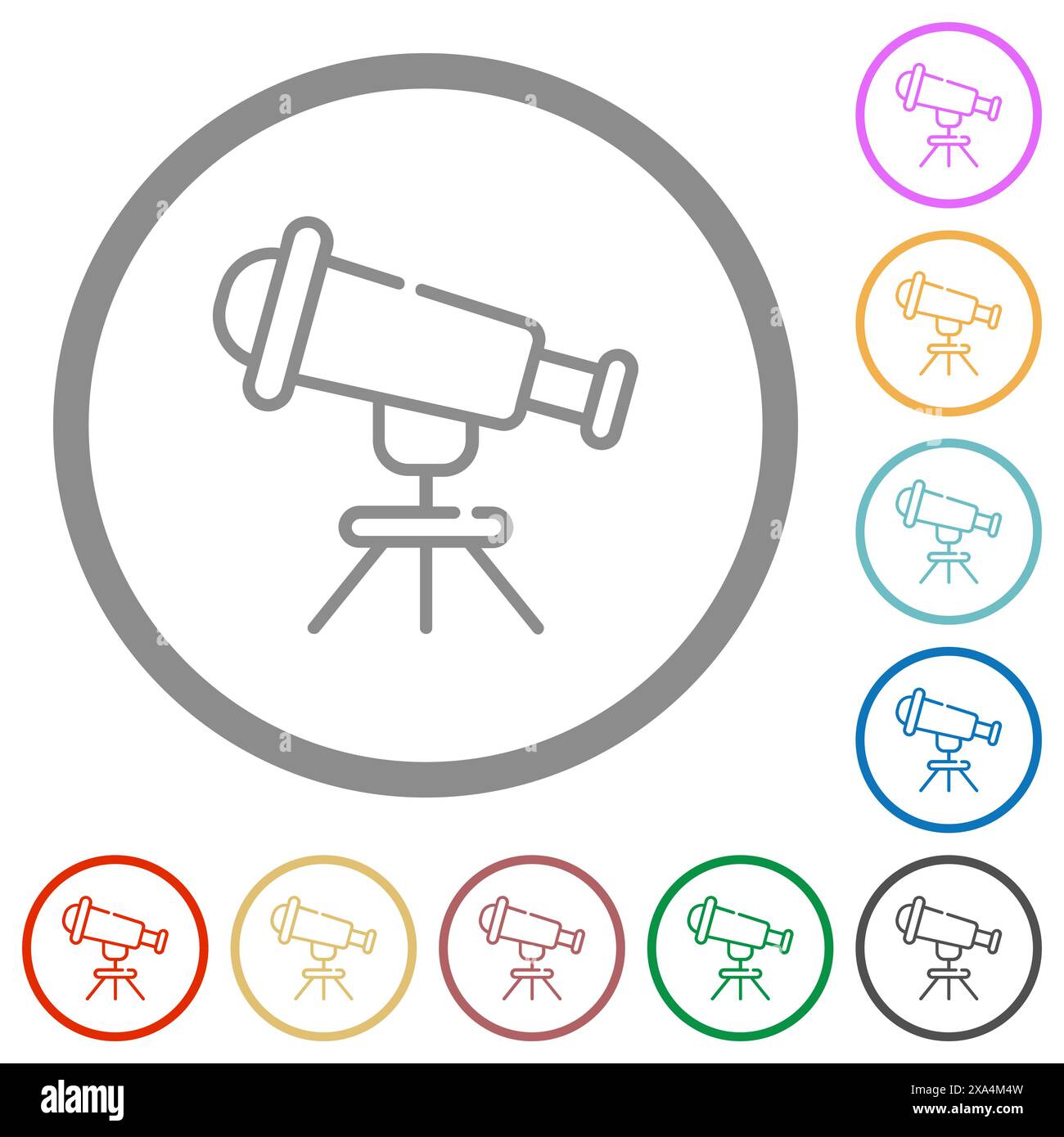 Nighttime telescope Stock Vector Images - Alamy