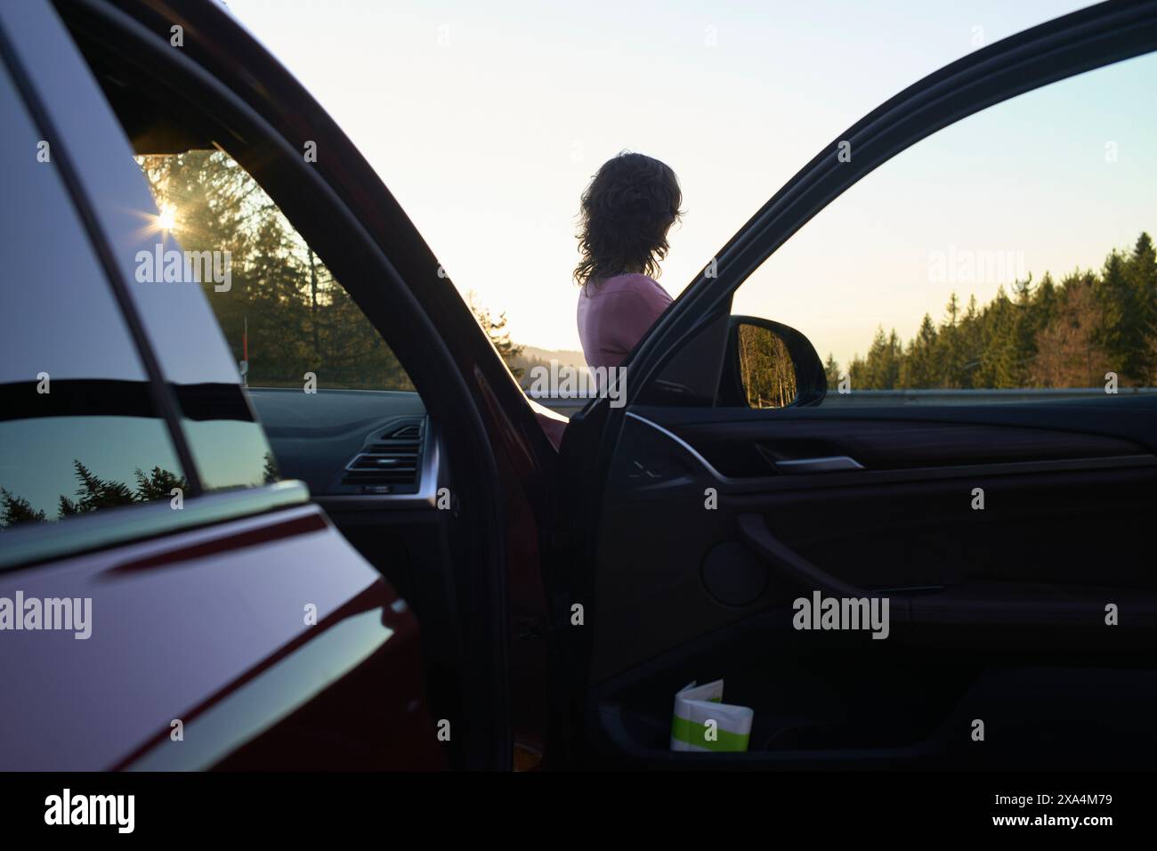 Person seen seated drivers seat car hi-res stock photography and images ...