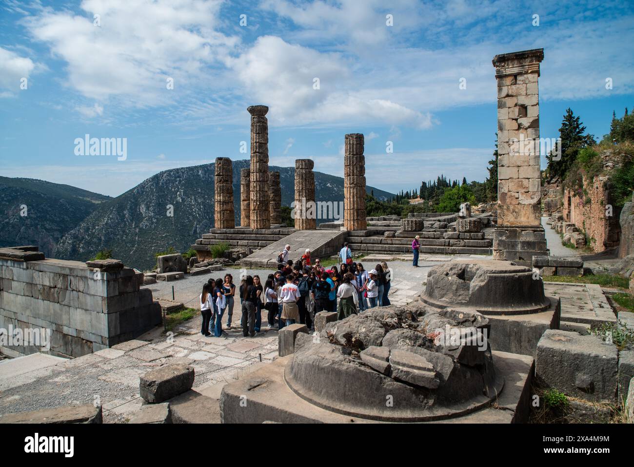 Temple of Apollo, Delphi, Greece Stock Photo - Alamy
