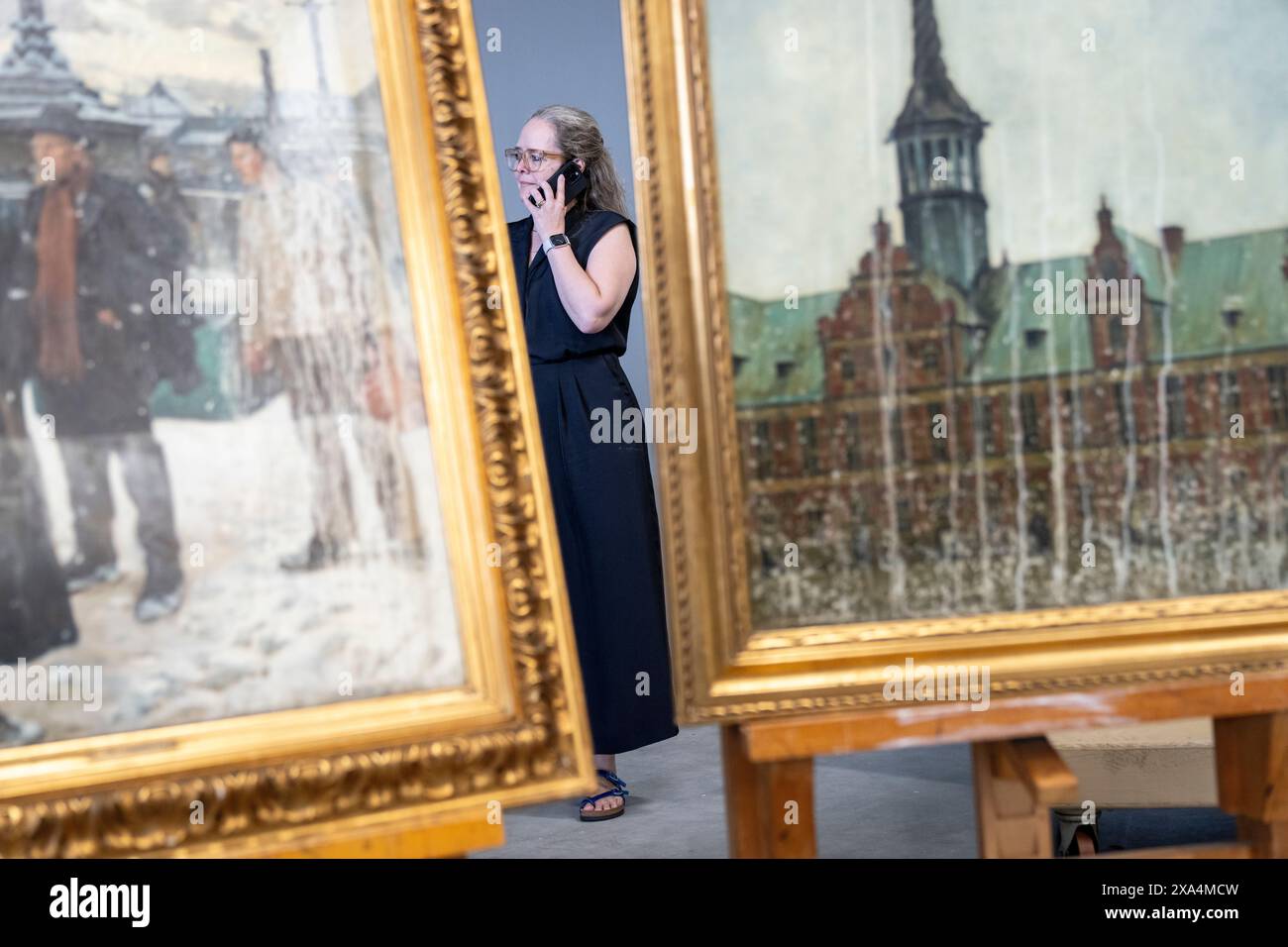 Vinge, Denmark. 04th June, 2024. Camilla Bastholm, the National Museum ...