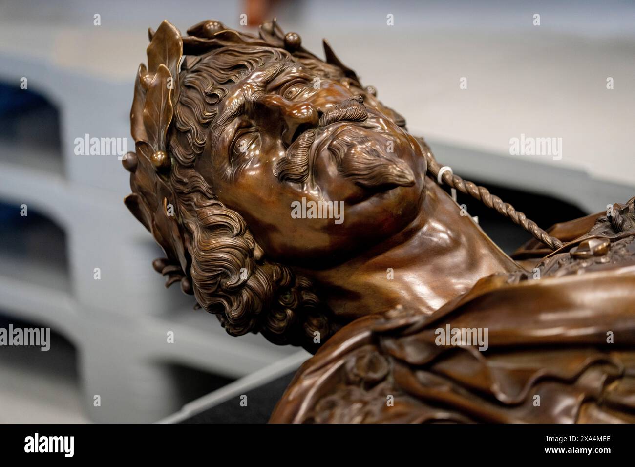 Vinge, Denmark. 04th June, 2024. A copy of a bronze bust of Christian ...