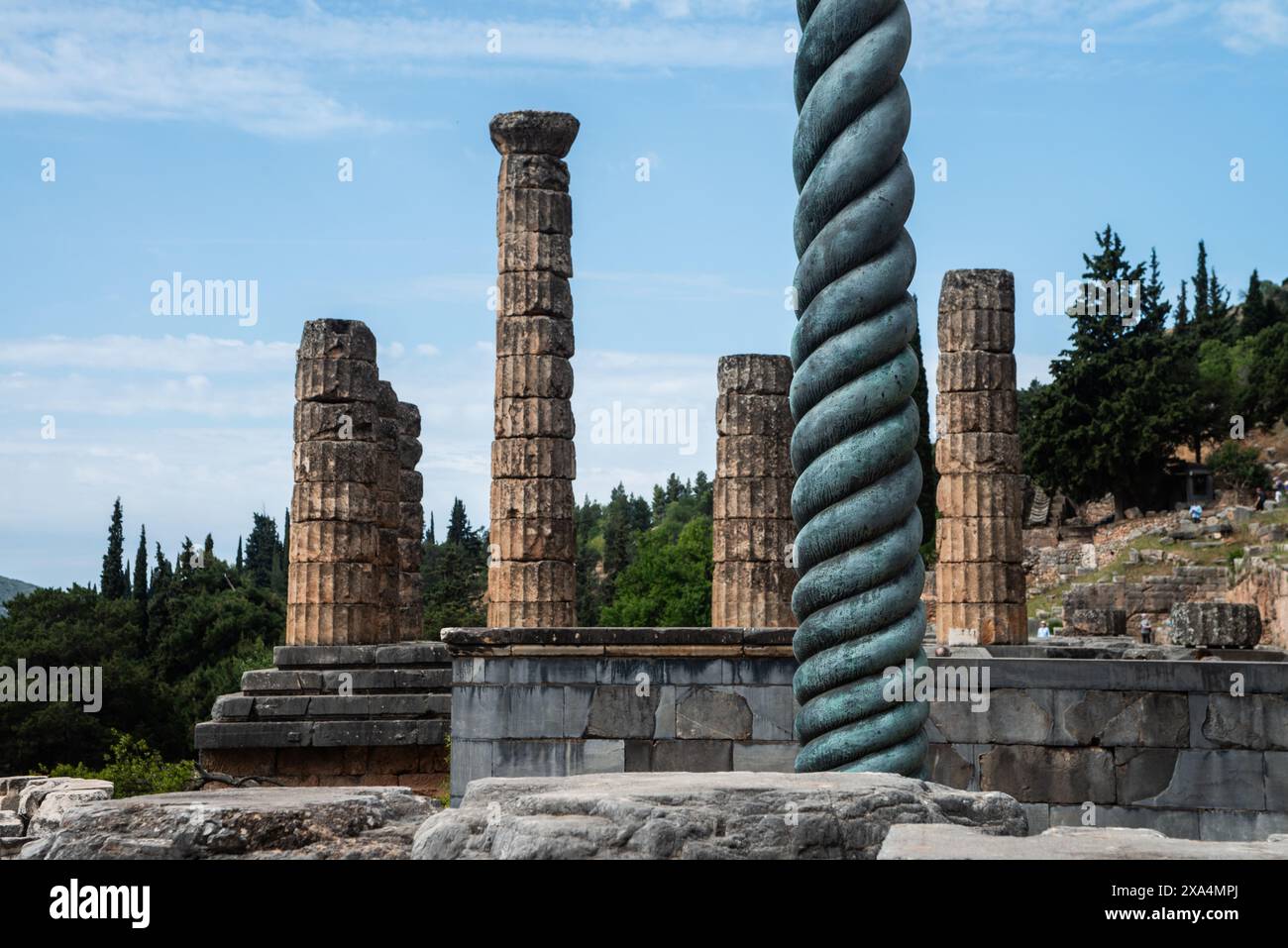 Altar of the Chians,Delphi, Greece Stock Photo - Alamy