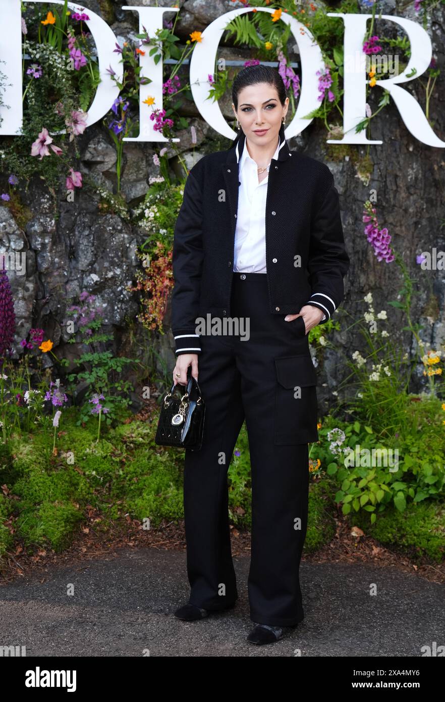 Razane Jammal attends the Dior Cruise 2025 show at Drummond Castle ...