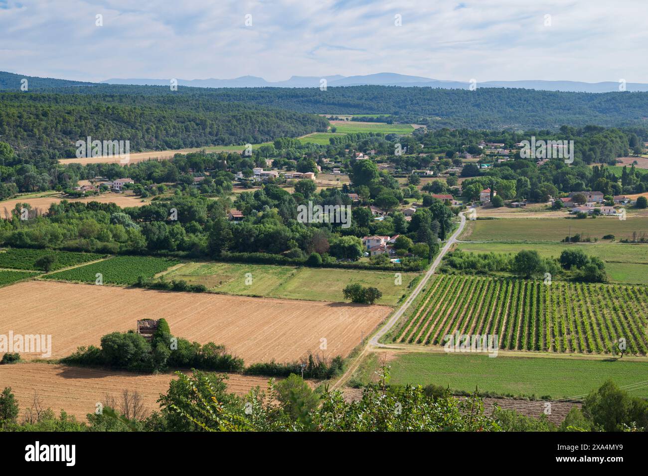 Mediterranean landscape in the Var department in the Provence-Alpes ...