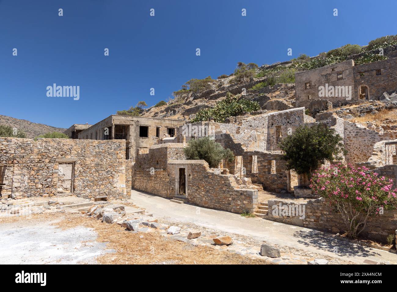 The remains of the houses and streets of the former leper colony within ...