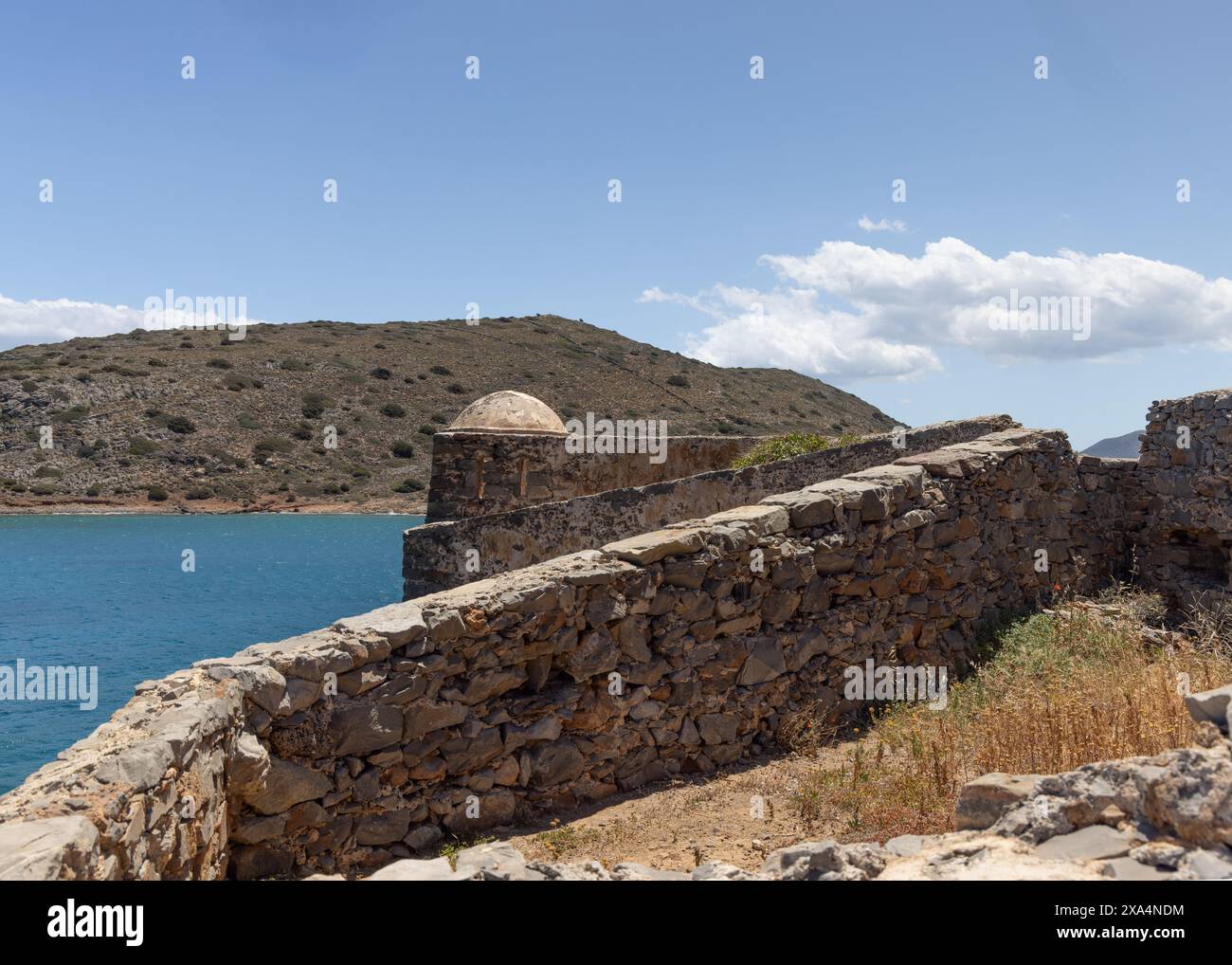 Watch towers on the St Michael Bulwark on the former Venetian fortress ...