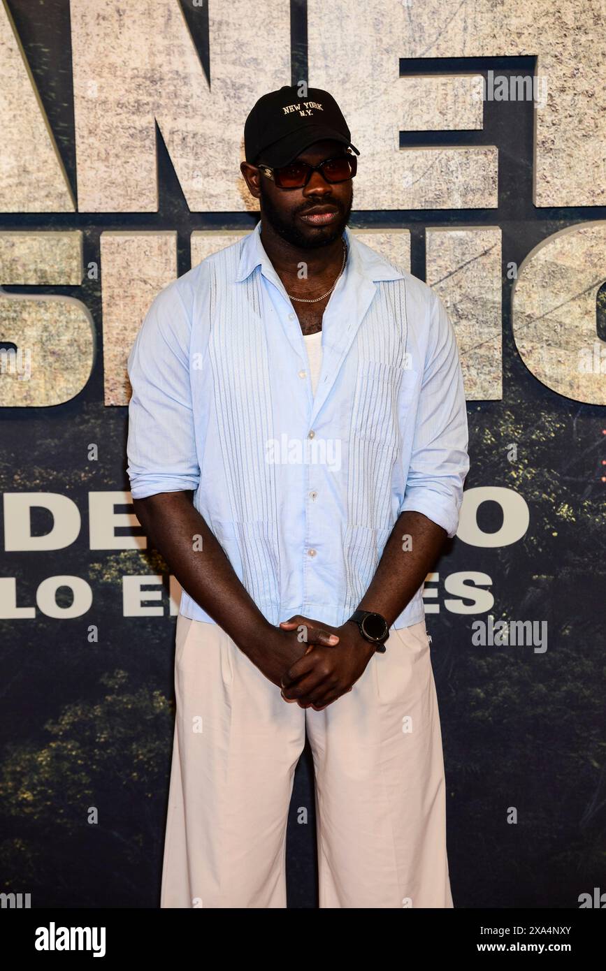 Lamine Thior posed during the photocall during a special showing of the ...