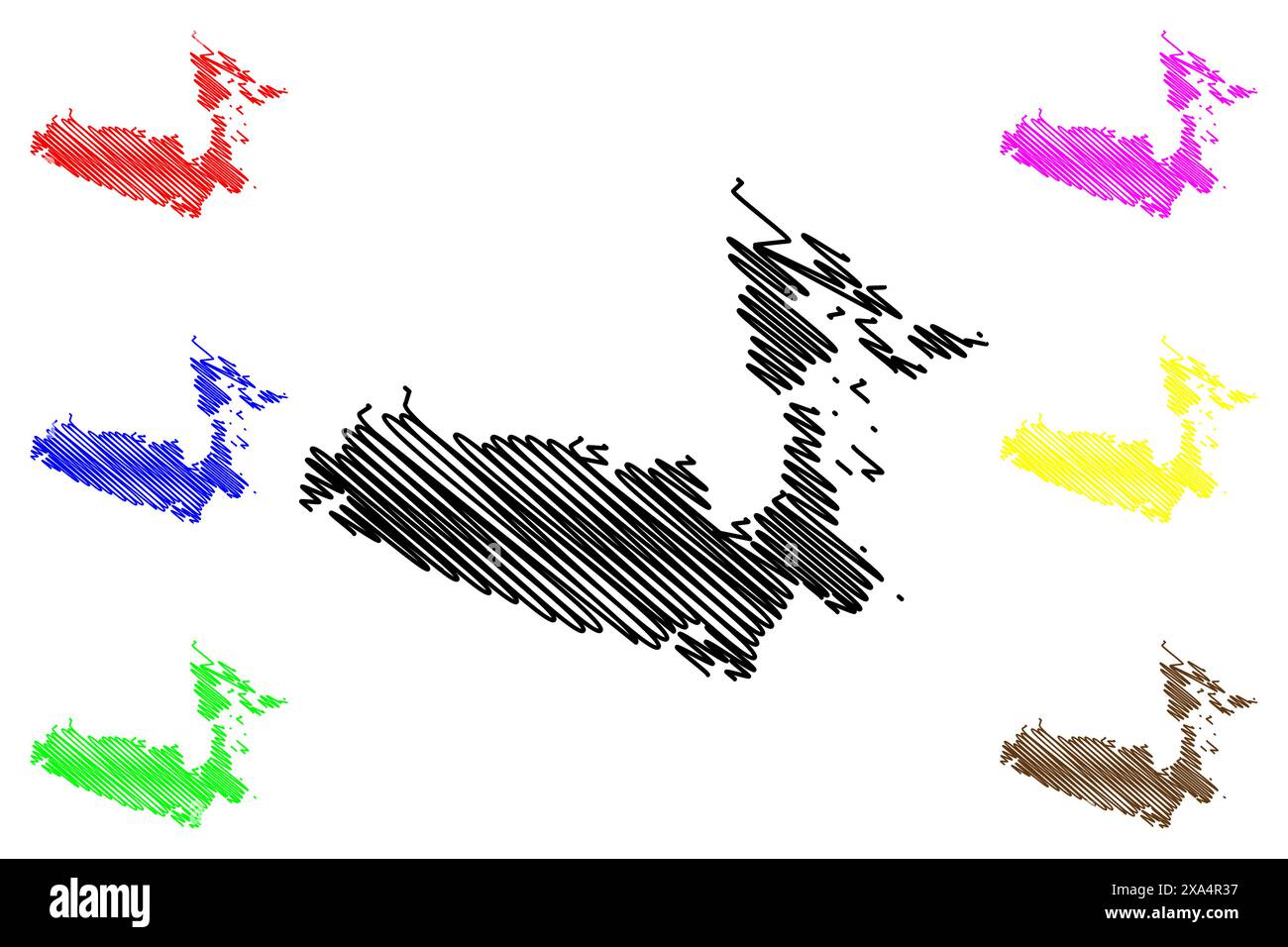 Capital Regional District (Canada, British Columbia or BC Province, North America) map vector ...