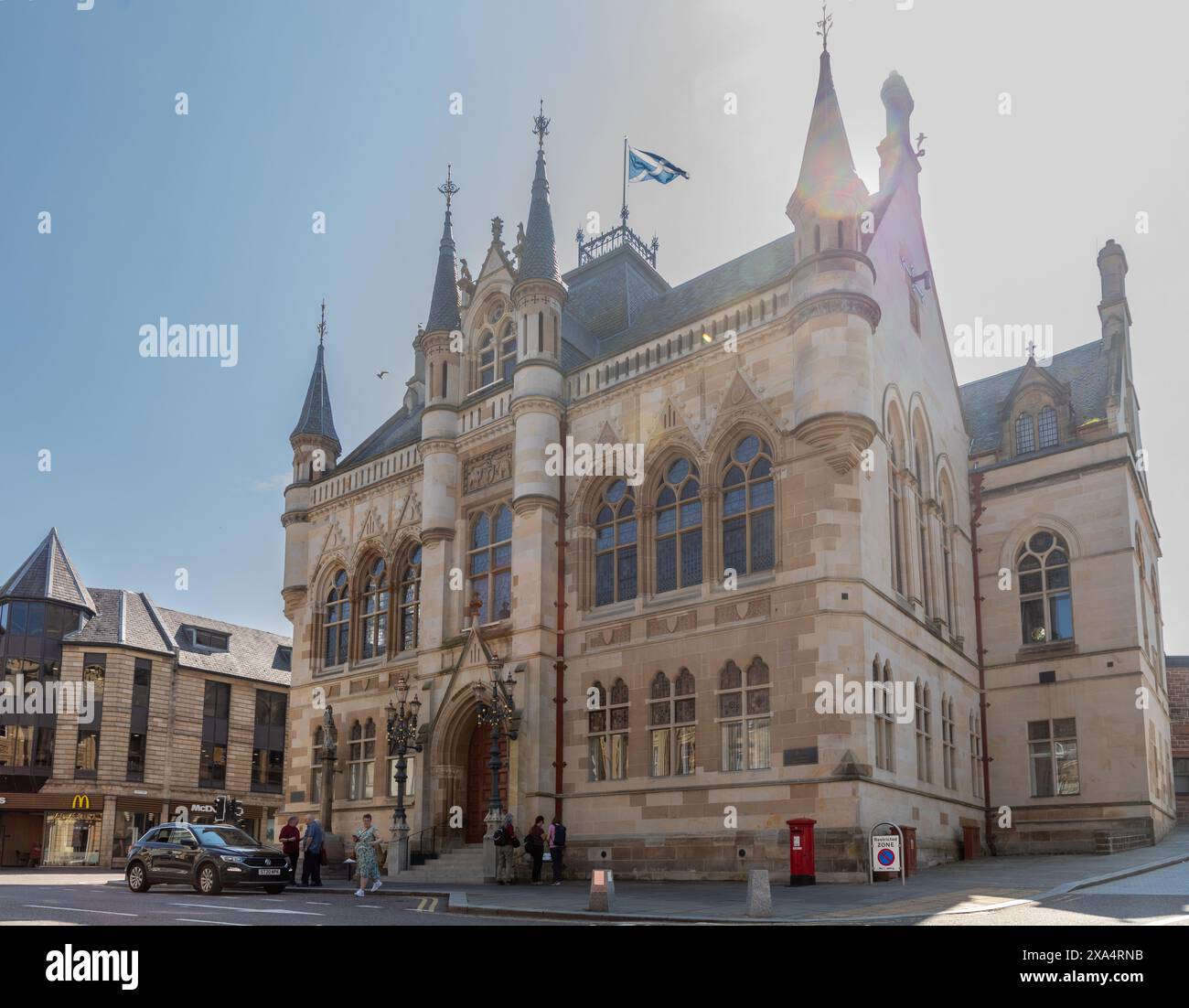 The Town House municipal building on High Street in Inverness, Scotland ...