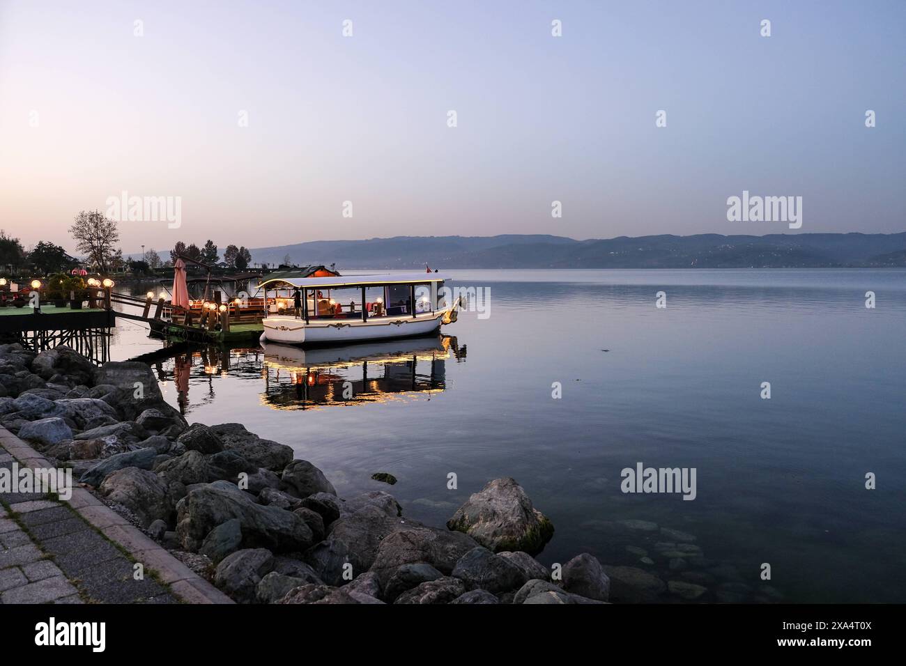 View of Lake Sapanca Sapanca Golu a fresh water lake between the Gulf ...