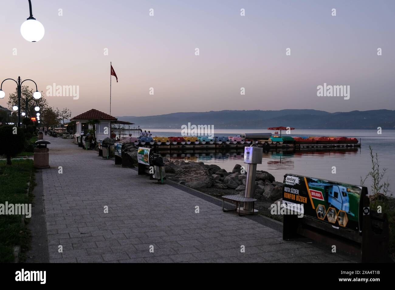 View of Lake Sapanca Sapanca Golu a fresh water lake between the Gulf ...