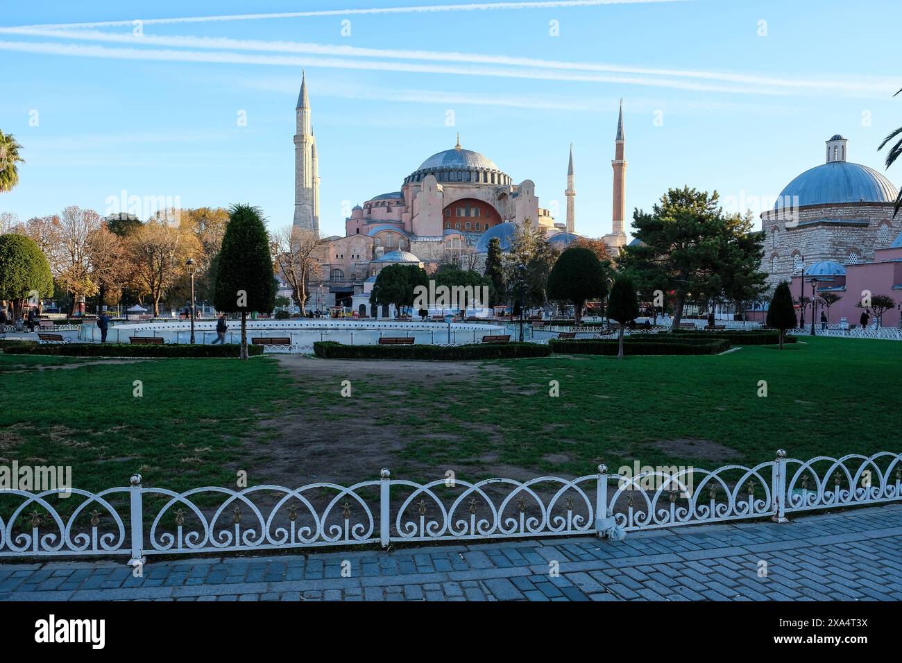 View of Hagia Sophia, originally a 6th century church, then a mosque ...