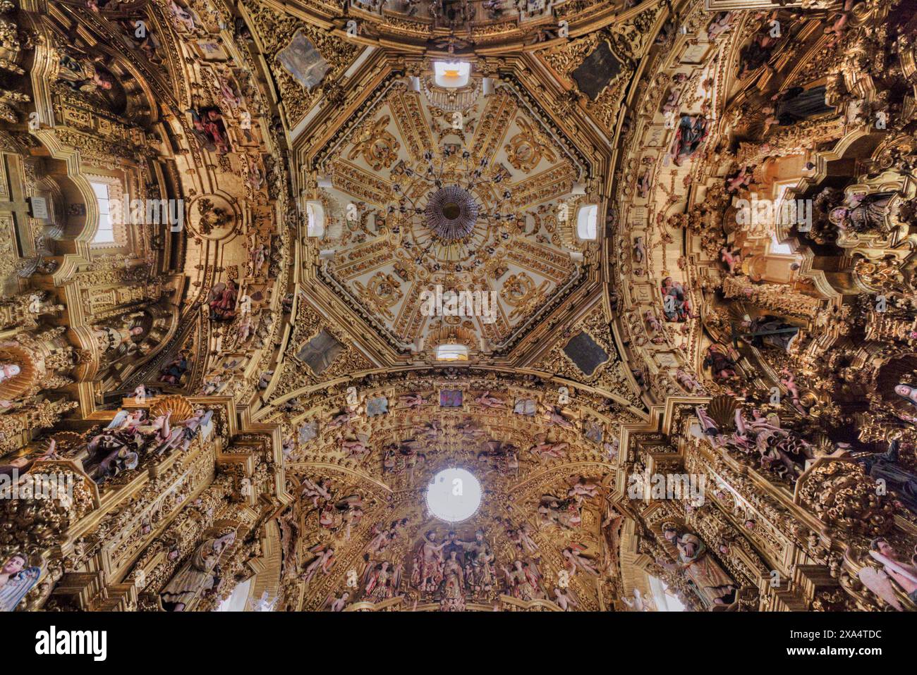 Ceiling, Apse, Interior, Basilica of Our Lady of Ocotlan, Tlaxcala City ...