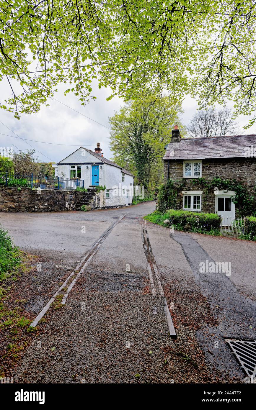 The Camel trail passing through of the hamlet of Hellandbridge North ...