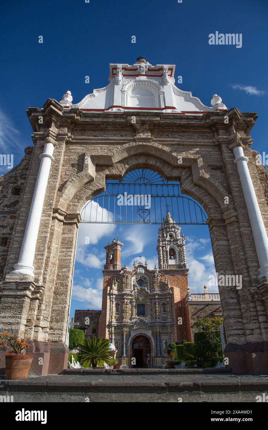 Entrance Gate, Church of San Francisco Acatepec, founded mid-16th ...