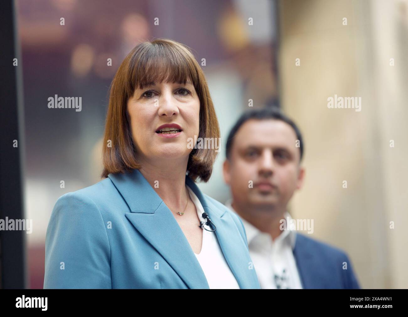 Edinburgh, UK, June 4th 2024: Rachel Reeves, the Shadow Chancellor ...