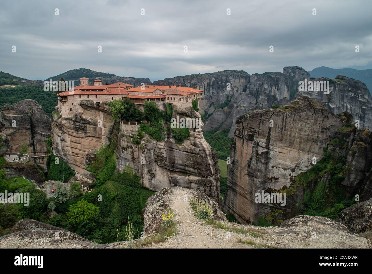 Varlaam Monastery, Meteora Monasteries, Kalambaka, Greece Stock Photo ...