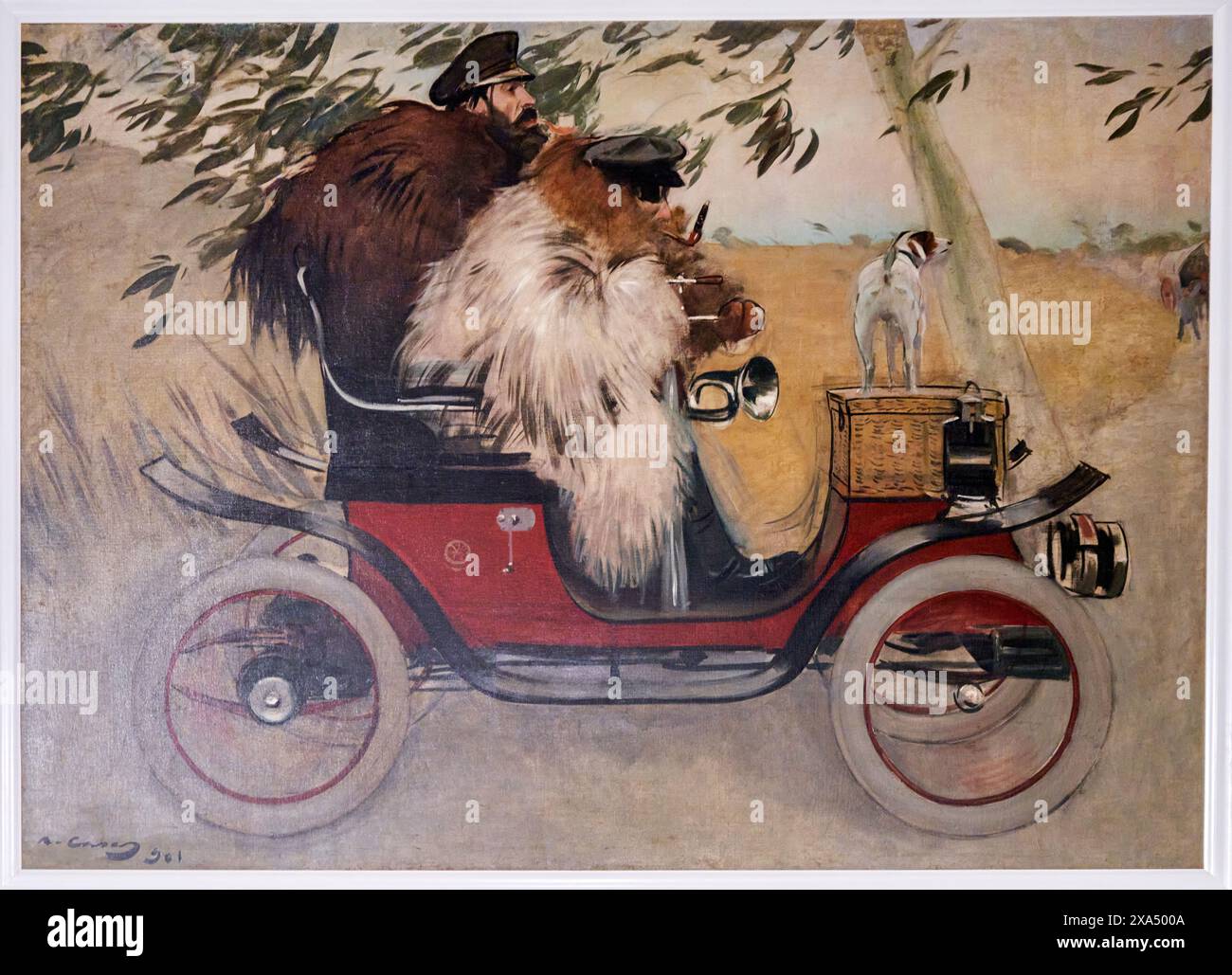 Ramon casas and pere romeu in a motor car hi-res stock photography and ...