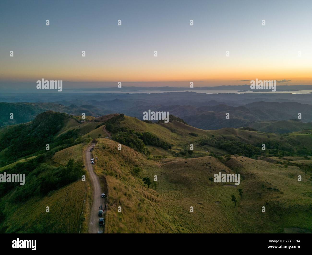 An aerial view of Monteverde hills in Puntarenas, Costa Rica Stock ...