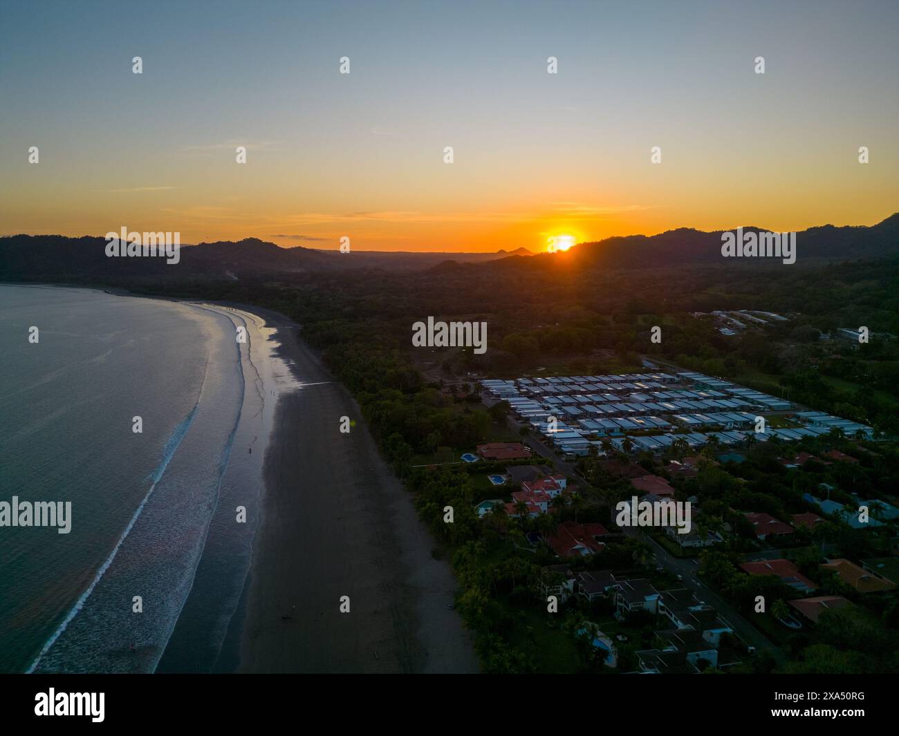 A scenic sunset at Tambor Beach, Puntarenas, Costa Rica Stock Photo - Alamy