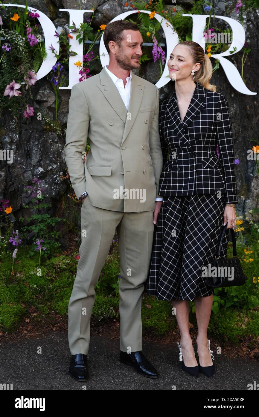 Pierre Casiraghi and Beatrice Borromeo attends the Dior Cruise 2025 ...