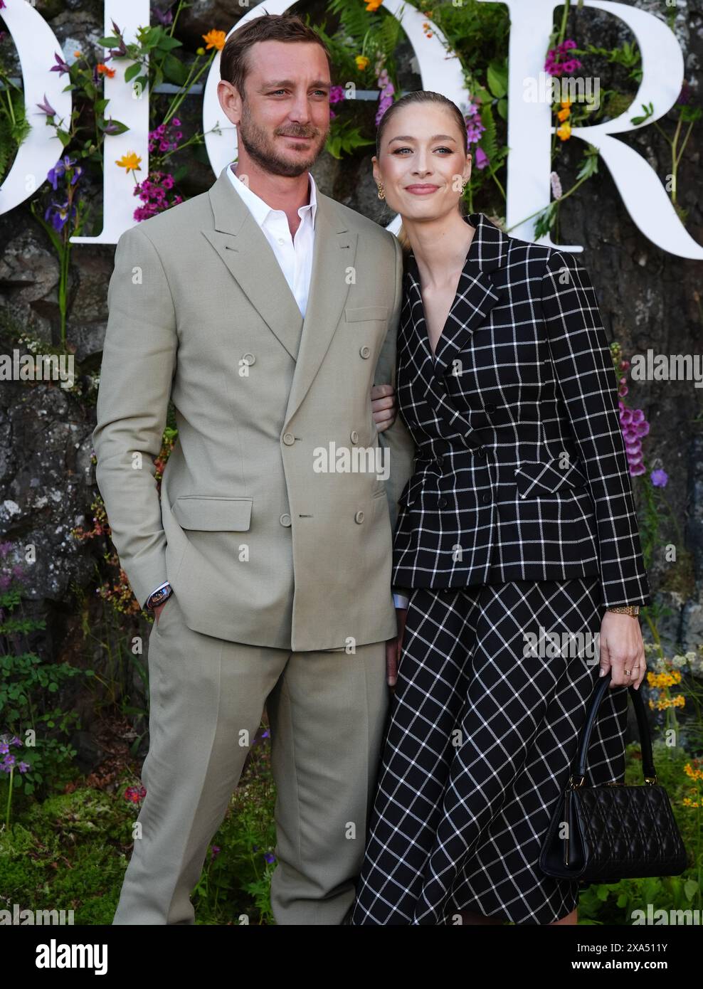 Pierre Casiraghi and Beatrice Borromeo attends the Dior Cruise 2025 ...