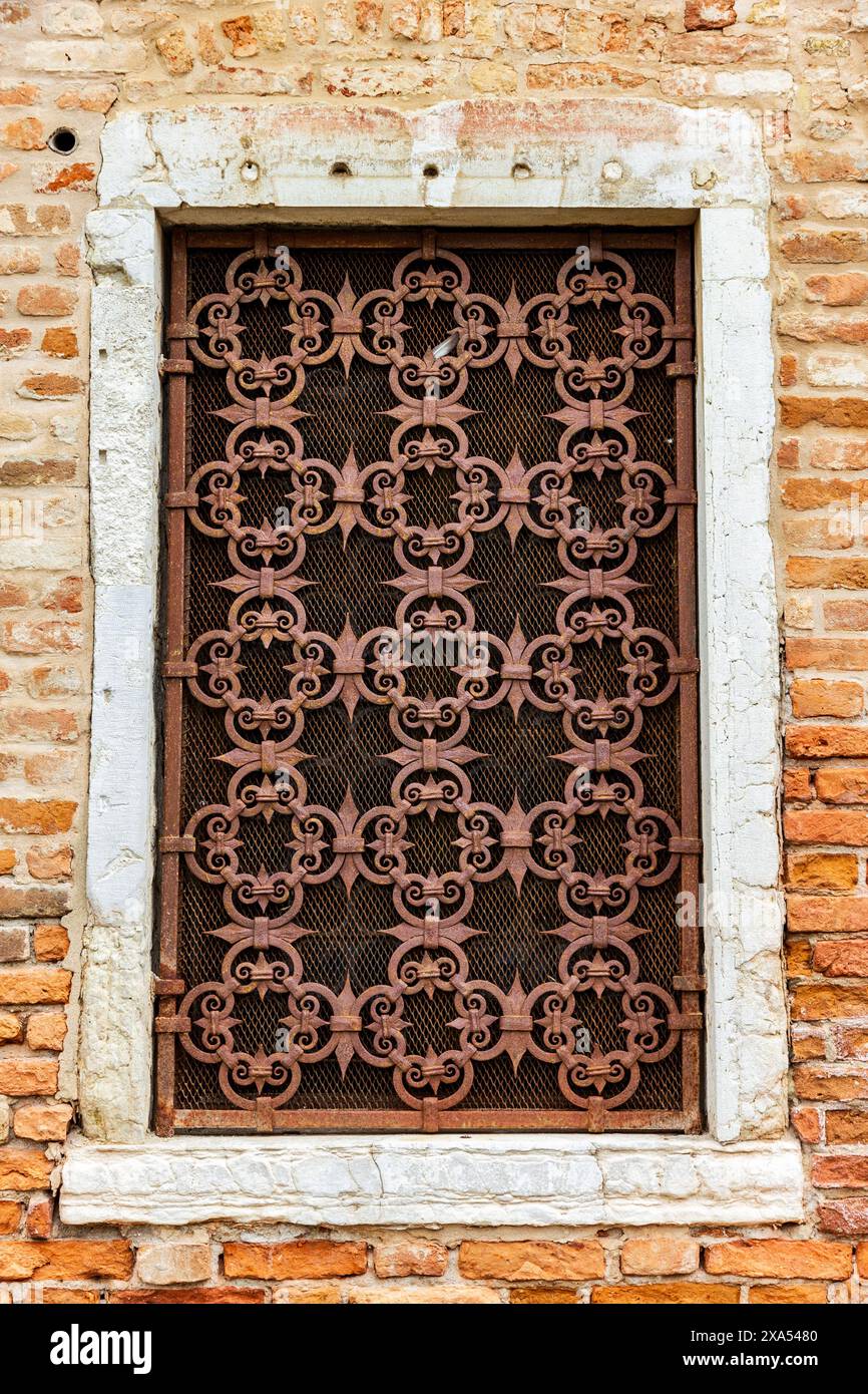 Wrought iron window bars hi-res stock photography and images - Alamy