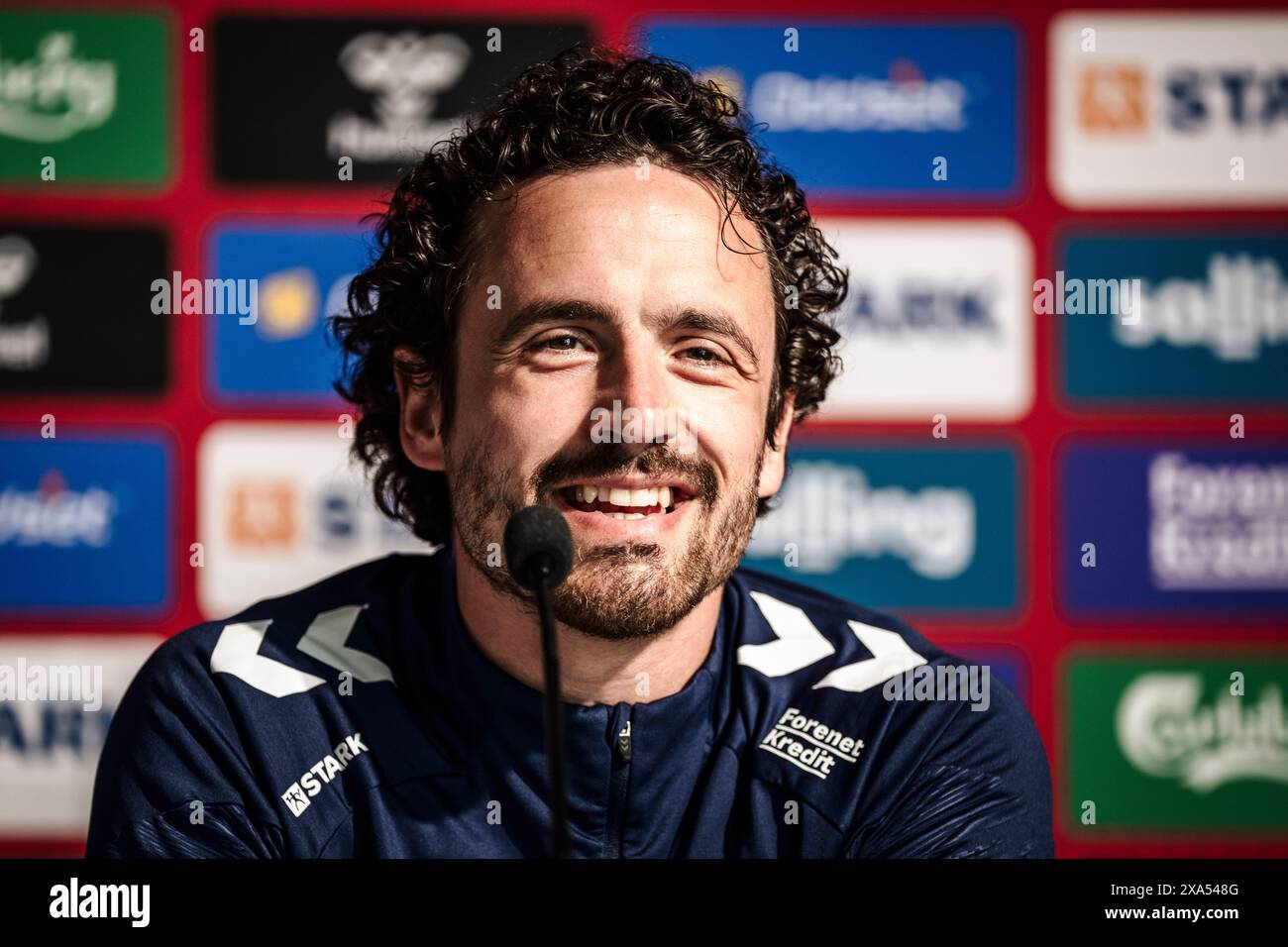 Elsinore, Denmark. 04th June, 2024. Thomas Delaney during the press ...