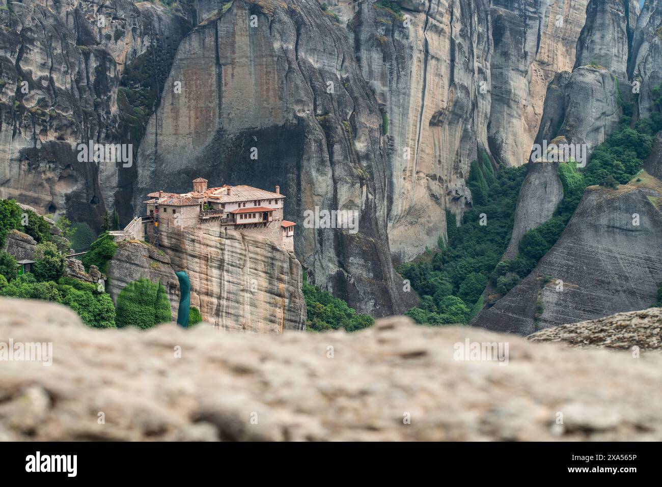 Meteora, Roussanou Monastery, Kalamata, Greece Stock Photo - Alamy