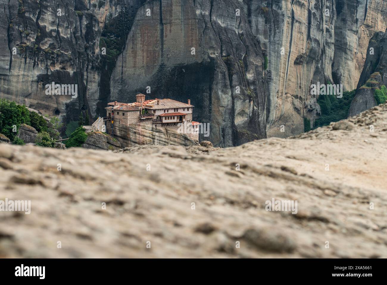 Meteora, Roussanou Monastery, Kalamata, Greece Stock Photo - Alamy
