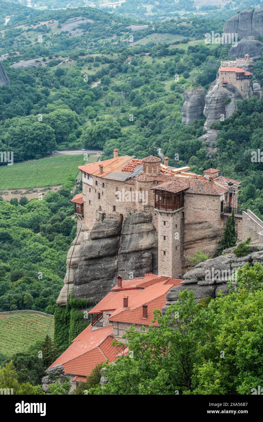 Meteora, Roussanou Monastery, Kalamata, Greece Stock Photo - Alamy