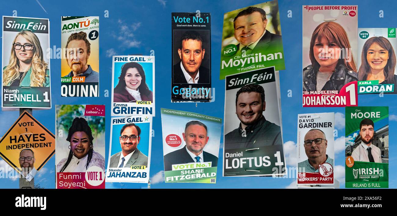 Election posters for 14 of the 17 Local Elections in the 5 seat ...